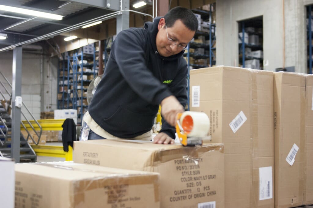 SANMAR TAPING A BOX | Atkinson Consulting